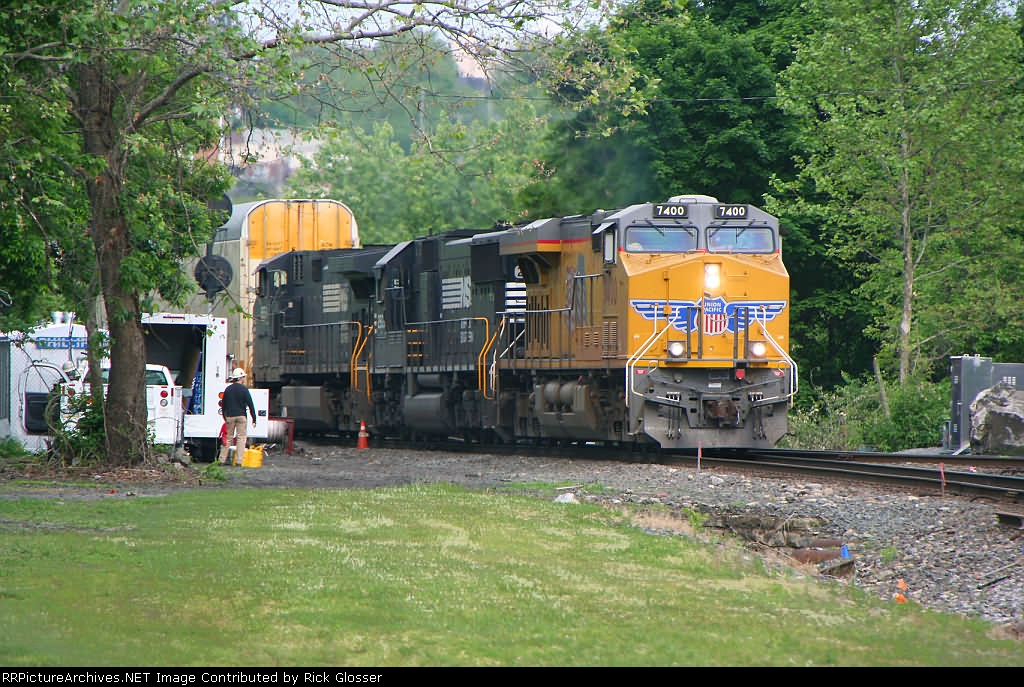 UP Led NS 212 at CP PHILLIPSBURG @ 0857 hrs